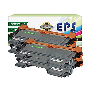 EPS Compatible Toner Cartridge Replacement for Brother TN-450 TN450 TN420 to use with MFC-7360N DCP-7065DN IntelliFax 2840 2940 MFC-7860DW MFC-7460DN HL-2270DW MFC7240 Printer (4 Pack Black)