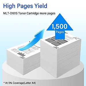 USUPERINK 2 PK Black Toner Cartridge Replacement Compatible for Samsung MLT-D101S MLTD101S to use with SCX-3405W ML-2165W SCX-3405FW ML-2161 ML-2166W ML-2160 ML-2165 SCX-3400F SCX-3401FH