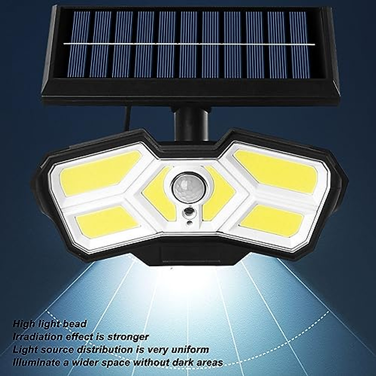 Oumefar Solar Landscape Spotlights, Multi Angle Lighting Adjustable Waterproof Bright Solar Flood Lights Auto Induction for Lawn (ASTEY-KXK-600-128COB)
