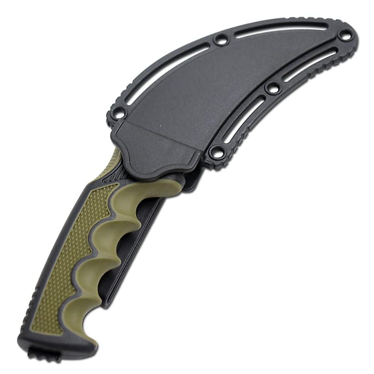 Snake Eye Tactical 9" Hunting Survival Knife Curve Saw Back Blade With Molded Sheath. (GN-3)