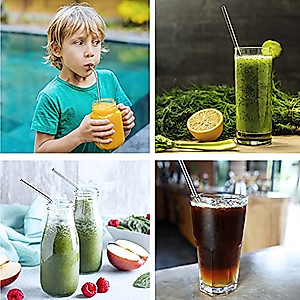 FOCHIER F Automatic Drink Dispenser, 2PCS Electric Tap for Milk Juice, Drink Dispenser with Stainless Straw Cleaning Brush, Milk Dispenser for Kids, Beverage Dispenser for Party Wedding