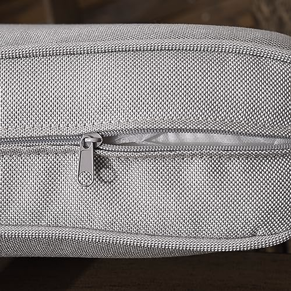 Outsunny 3-Piece PE Rattan Patio Furniture Set with Rocking Chairs and Bistro Coffee Table, Outdoor Wicker Rocker Conversation Set with Cushions for Balcony, Porch, Poolside, Yard, Garden - Gray