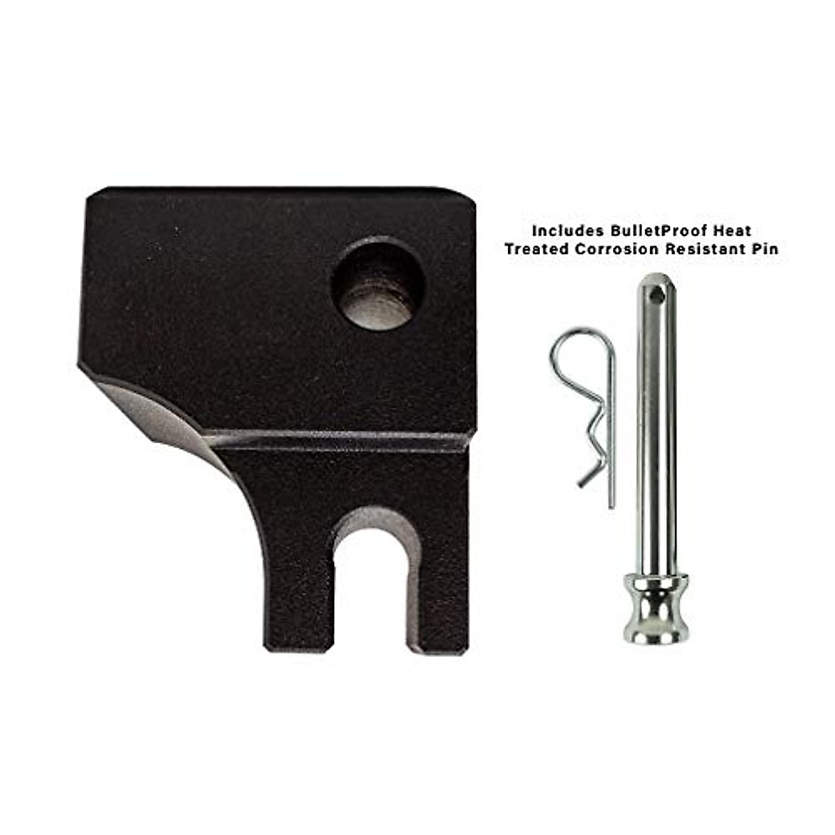 Bulletproof Hitches Trailer Hitch Pintle Attachment Rated to 36,000lbs (Solid Steel, Black Textured Powder Coat)