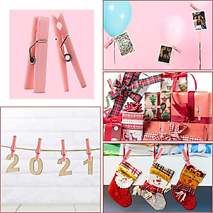60 Baby Shower Clothespin Games Mini Clothes Pins 1.4 inch for Party Decorations (Pink)