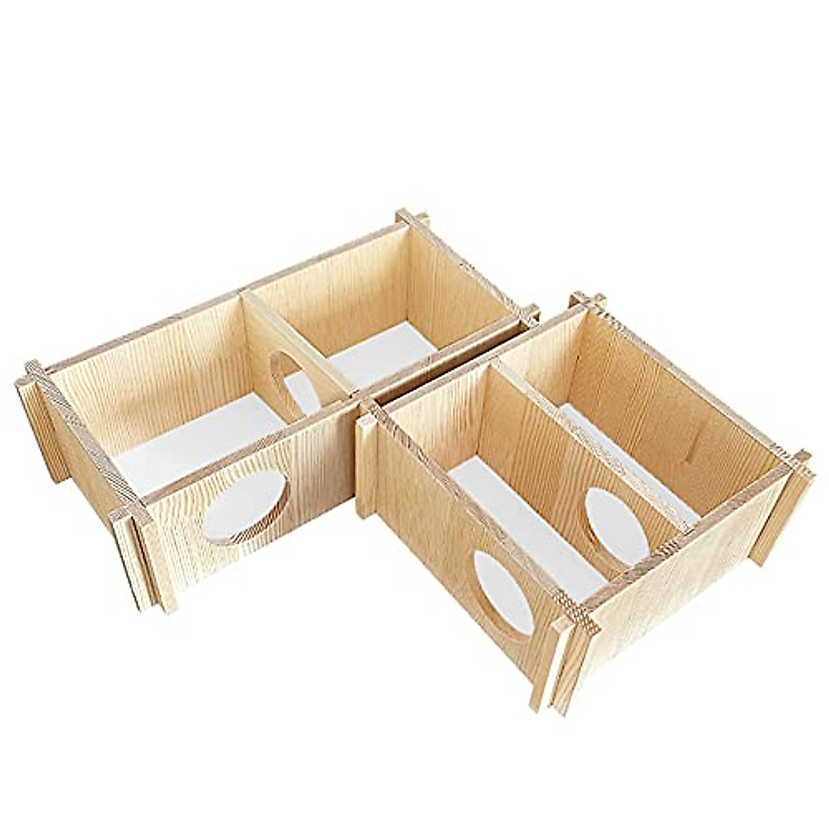 Shuoxpy Small Animal Hideout Multi-Chamber Hamster House Maze Small Pets House Habitats Decor for Hamster Mice Gerbils Mouse (S)