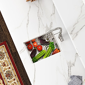 14 Bar Sink Undermount - Donsdey 14"x19" Undermount Kitchen Bar Sink 16 Gauge Stainless Steel Bar Prep RV Sink Under Counter Single Bowl Basin