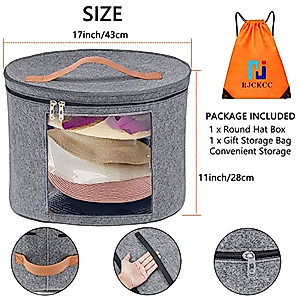 Hat Storage Boxes For Women And Men Storage With Lid Large Foldable Round Travel Decorative Hat Boxes Hat Box Hat Boxes For Men Storage