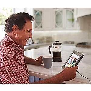 Aluratek 7" Distressed Wood Digital Photo Frame, Auto Slideshow Feature, USB/SD/SDHC Supported, Built-in Clock & Calendar, Easy Setup, Non-WiFi