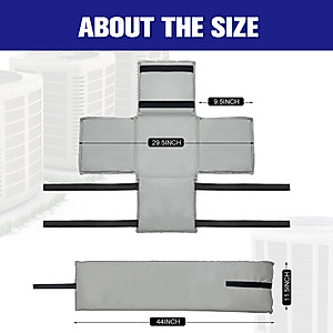 Pangda Air Conditioner Compressor Sound Blanket Heavy Duty Sound Blankets AC Compressor Blanket for Insulation Noise Reduction