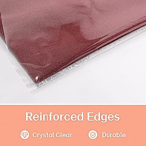 Morepack Large Self Sealing Cellophane Bags Self Adhesive,10x13 Inches Clear Resealable Cellophane Plastic Bags for Packaging Clothes, T-Shirts, Pants,200Pieces