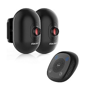 Driveway Alarm, Outdoor Waterproof Motion Sensor, Wireless Driveway Alarm System, 2 PIR Motion Detectors & 1 Receiver, Expandable House Alarm Systems for Home & Property
