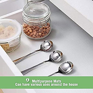 Oyiqar Shelf Liner, Non-Slip Cabinet Liner, 12 Inches x 20 FT Washable Oil-Proof for Kitchen Cupboard, Shelves, Refrigerator, Storage, Desks, Non Adhesive Drawers Kitchen Liner