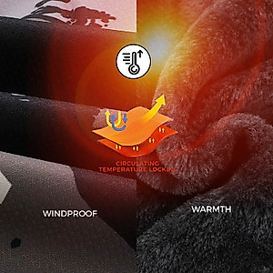 AFILOK Boy's Ski Jacket Waterproof Breathable Kids Fleece Lined Windproof Hooded Snowboard Coats(white camouflage 6-7)