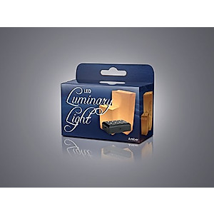 Fortune Products LL-8A Luminary Light, 2 3/4" Length, 1 1/2" Width, 3/4" Height, 8 LEDs, Amber LEDs with Black Base