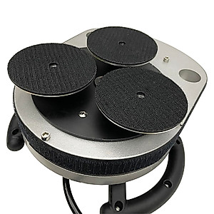 TECHTONGDA Triad Planetary Polisher Wet and Dry Grinder Manual Planetary Polishing Machine Concrete Marble Granite Stone Wet Grinder for Countertops Floors Walls Steps