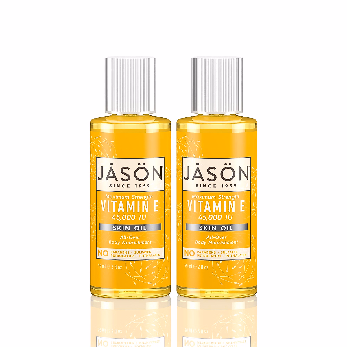JASON Vitamin E 45,000 IU Skin Oil, Maximum Strength, 2 Ounce Bottle