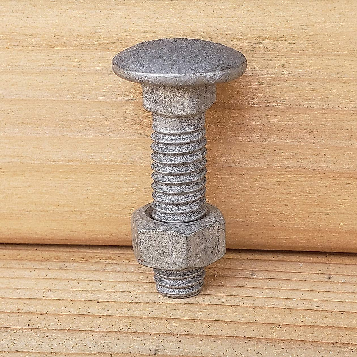 5/16 x 1-1/4" Long Carriage Bolt Set w/Hex Nut for Chain Link Fence Accessories (20 Pack)