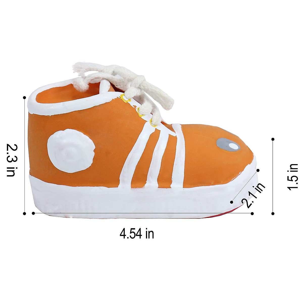 EDMISU Puppy Toys 2-Pack Squeaky Dog Toys Durable Puppy Teething Toys Small Pet Toys Non-Toxic Safety Chew Toys (Cute Shoe Type)