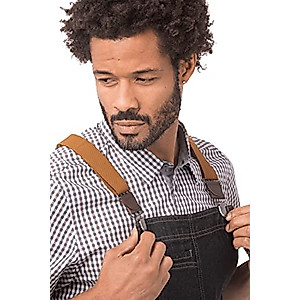 Chef Works Unisex Berkeley Bib Apron, Black, One Size