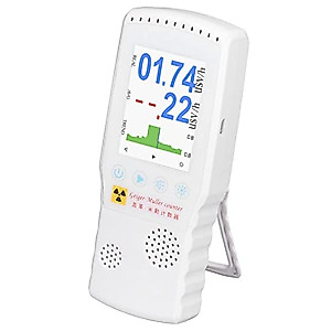 Nuclear Radiation Detector, Clear viewing High Accuracy Radiation Dose Counter Handheld for Pollution Monitoring