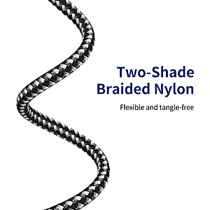 iPhone Charger Cable,5 Pack 10ft [MFi Certified] Extra Long Lightning Cable,Strong Nylon Braided 10 Foot Charging Cord for iPhone 12/11/11Pro/11Max/ X/XS/XR/XS Max/8/7/6/5S/SE/iPad Mini Air (Black)