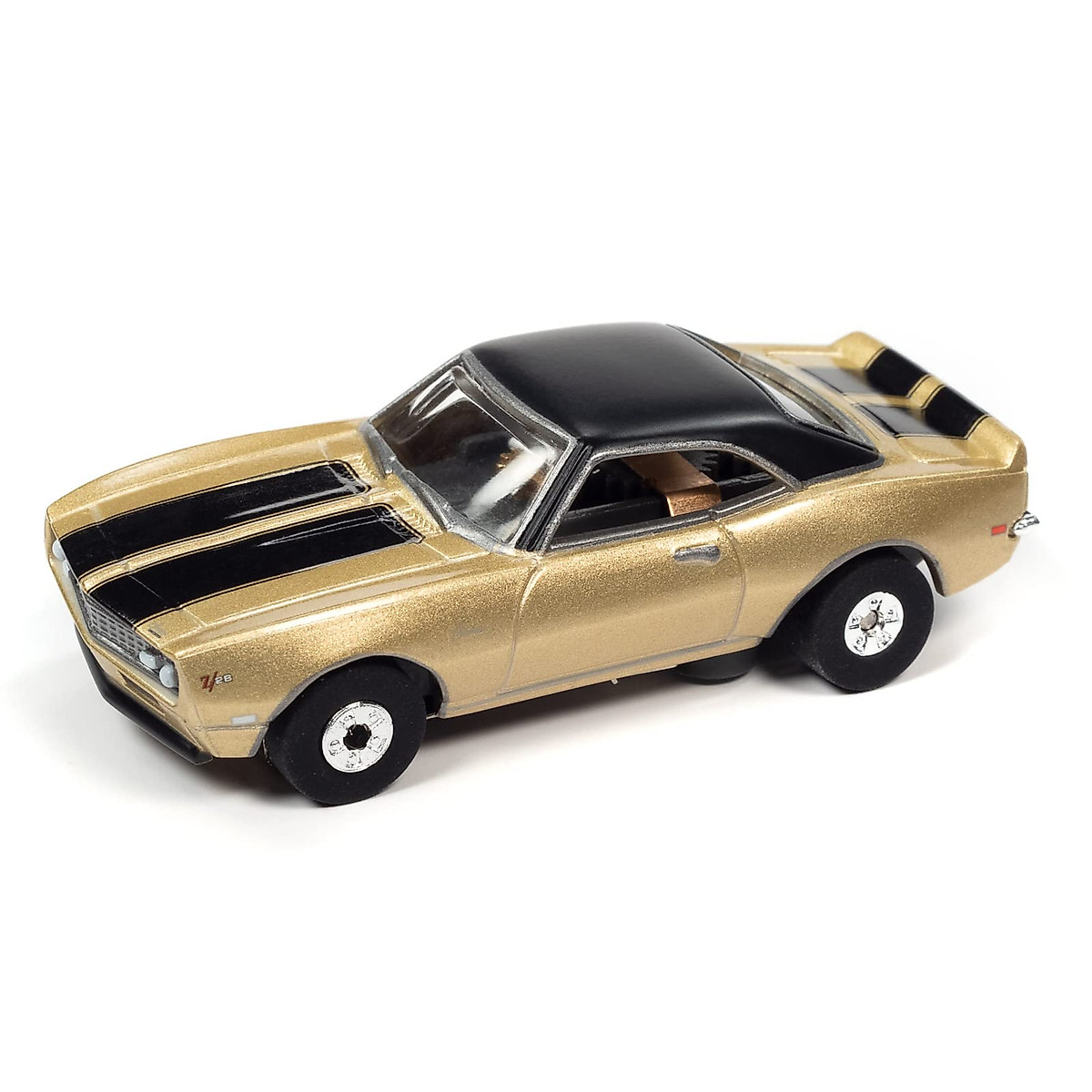 Auto World Thunderjet Cars N Coffee 1968 Chevrolet Camaro Z28 (Gold) HO Scale Slot Car