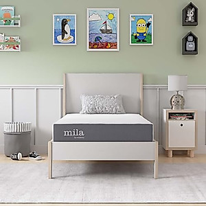 Modway Mila 8" Twin Mattress - Firm 8 Inch Memory Foam Mattress - 10-Year Warranty