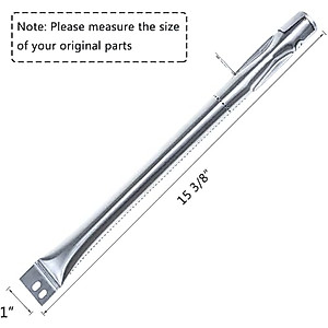 Hisencn Repair kit Replacement for Brinkmann 810-3660-S, 810-3660-F, 810-4557-0, 810-4457-F Grill Models, Stainless Steel Grill Burner Tube, Adjutable Carry Over Tube, Heat Plate Tent, Igniter