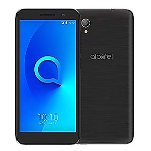 Alcatel 1 Unlocked Phone 4G LTE 5" Display 16GB Dual Camera ATT, Tmobile, Metro, Straight Talk - Black