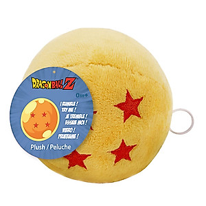 ABYSTYLE Dragon Ball Z 4 Star Rumbling Soft Yellow Plush Polyester 4" Across DBZ Anime Manga Home Room Décor Essential Plush Accessories Gift Fans