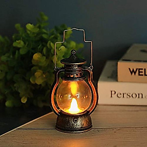 Hanging LED Lights Outdoor Landscape Lanterns with Retro Design for Patio, Yard, Garden and Pathway Decoration (Bronze Silver)