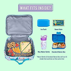 Wildkin Kids Insulated Lunch Box Bag for Boys & Girls, Reusable Kids Lunch Box is Perfect for Early Elementary Daycare School Travel, Ideal for Hot or Cold Snacks & Bento Boxes (Mermaids)