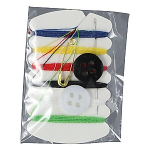 HomeSoGood 100Sets Mini Travel Sewing Sets with Needles,Thread,Buttons and Pins for Hotel and Travel Essentials (6 Colors)