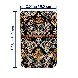 Diascia Pack of 2 - Cellphone Stick on Leather Cardholder ( Ethnic Boho Ethno Pattern Pattern ) ID Credit Card Pouch Wallet Pocket Sleeve