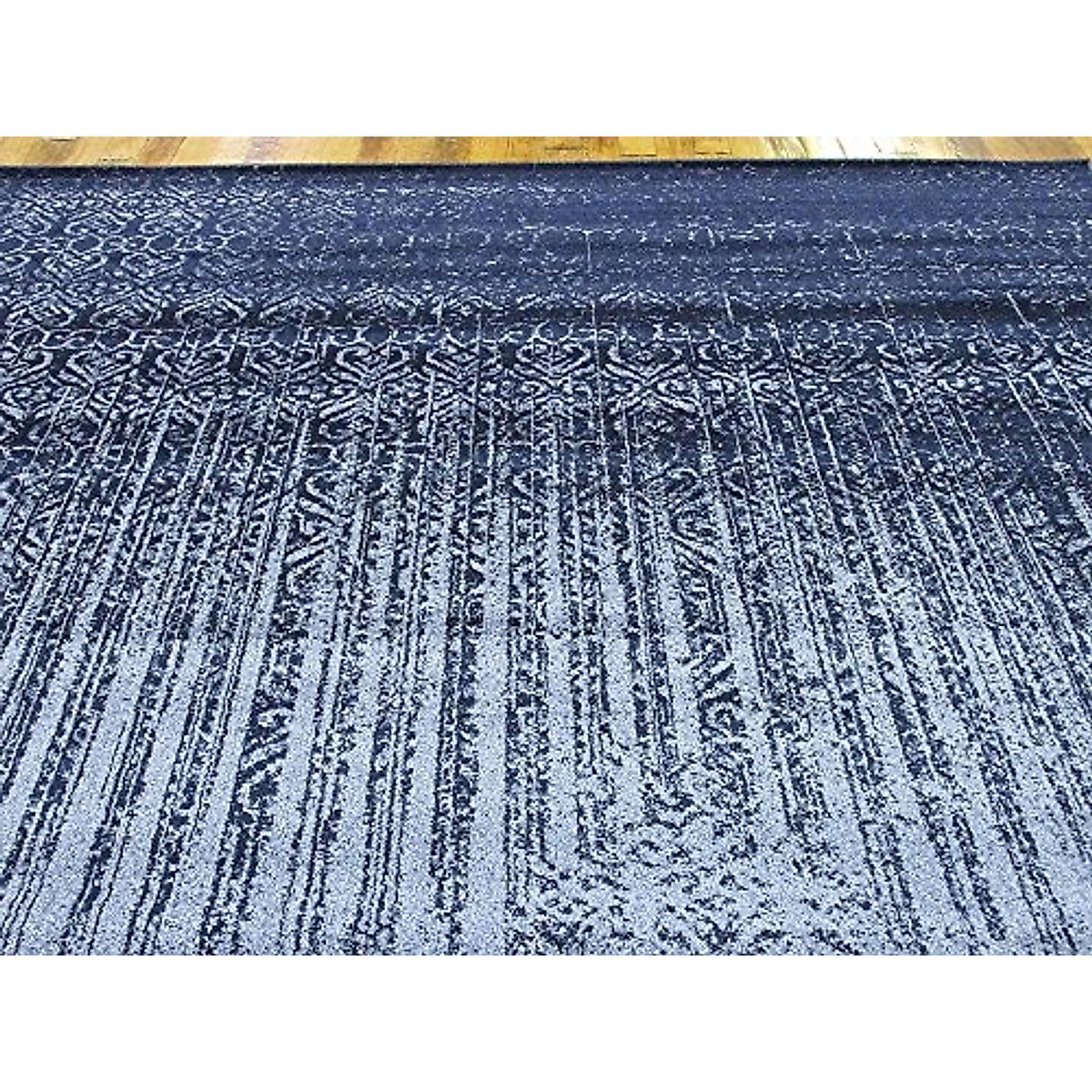 Unique Loom Del Mar Collection Area Rug-Transitional Inspired with Modern Contemporary Design, Rectangular 9' 0" x 12' 2", Blue/Navy Blue