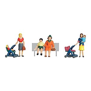 Moms & Kids HO Scale Woodland Scenics
