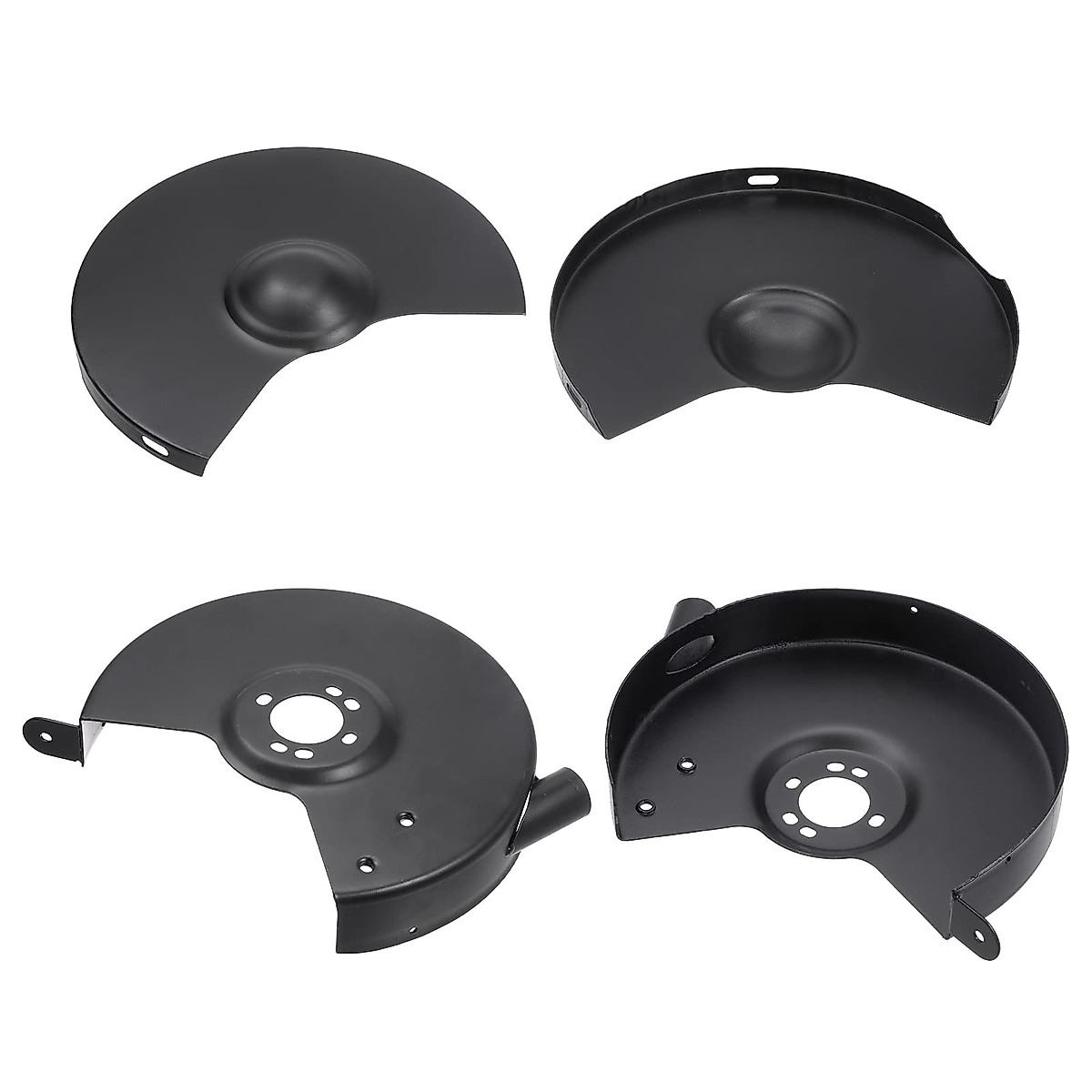 HARFINGTON Bench Grinder Wheel Inner and Outer Left Guard Cover 9.84" Carbon Steel Left Guard Cover Shroud Set with Screw for Bench Grinder Polisher, Black