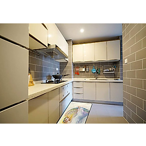 ZHIMI Kitchen Rug Anti Fatigue Kitchen Floor Mat Beautiful Angel with Wings Long Carpet Non-Slip Laundry Standing Runner Rug Rectangle Entryway Mat 39 x 20 Inch