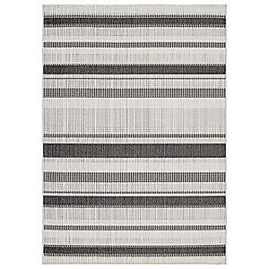 Home Dynamix Tripoli Mateo Geometric Area Rug, Charcoal/Cream, 5'3"x7'3" Rectangle