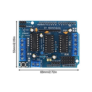 DiGiYes L293D DC Motor Drive Stepper Motor Drive Shield Expansion Board Fit for Arduino / Duemilanove / Raspberry Pi
