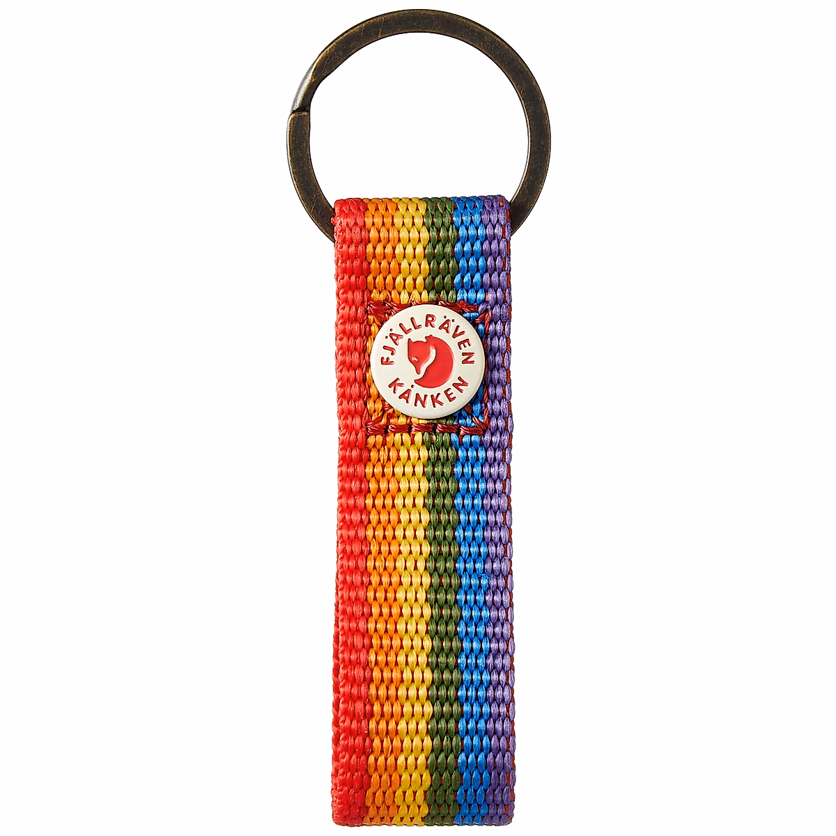 Fjallraven, Kanken Key Ring for Everyday Carry, Rainbow Pattern