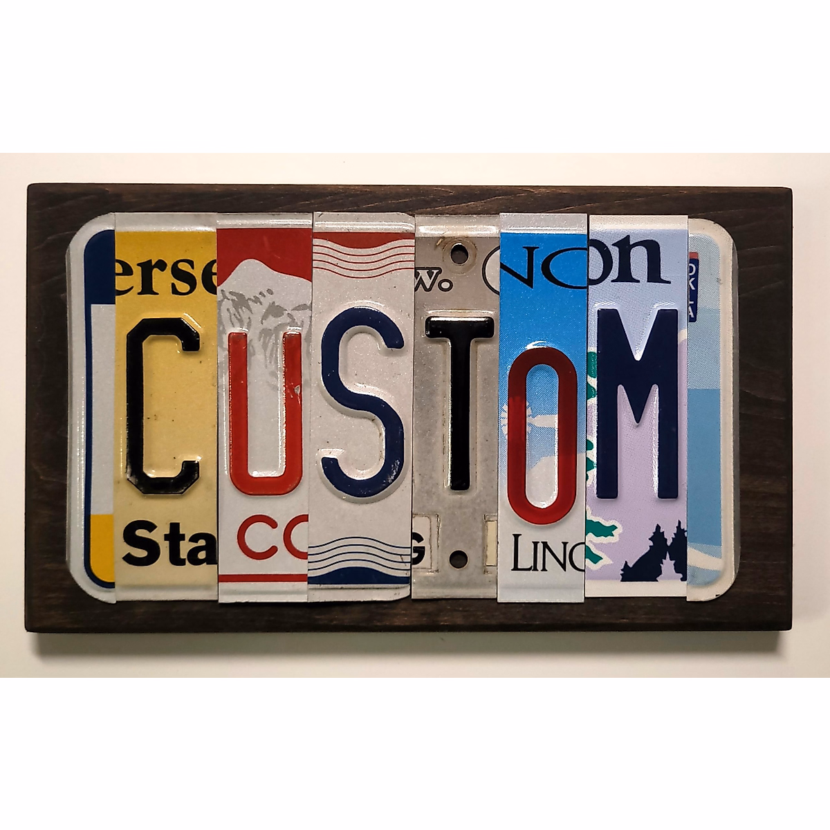 Jersey Plate Art - Custom made license plate signs
