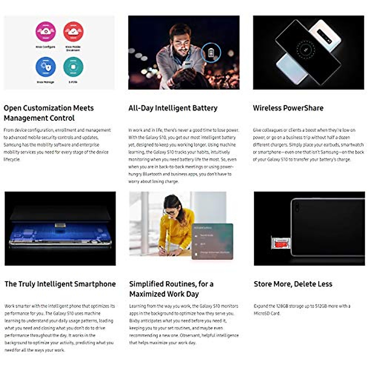 SAMSUNG Galaxy S10 (128GB, 8GB) 6.1" AMOLED, Snapdragon 855, IP68 Water Resistant, Global 4G LTE (GSM + CDMA) T-Mobile Unlocked (AT&T, Verizon, Sprint, Metro) SM-G973U (Prism White)