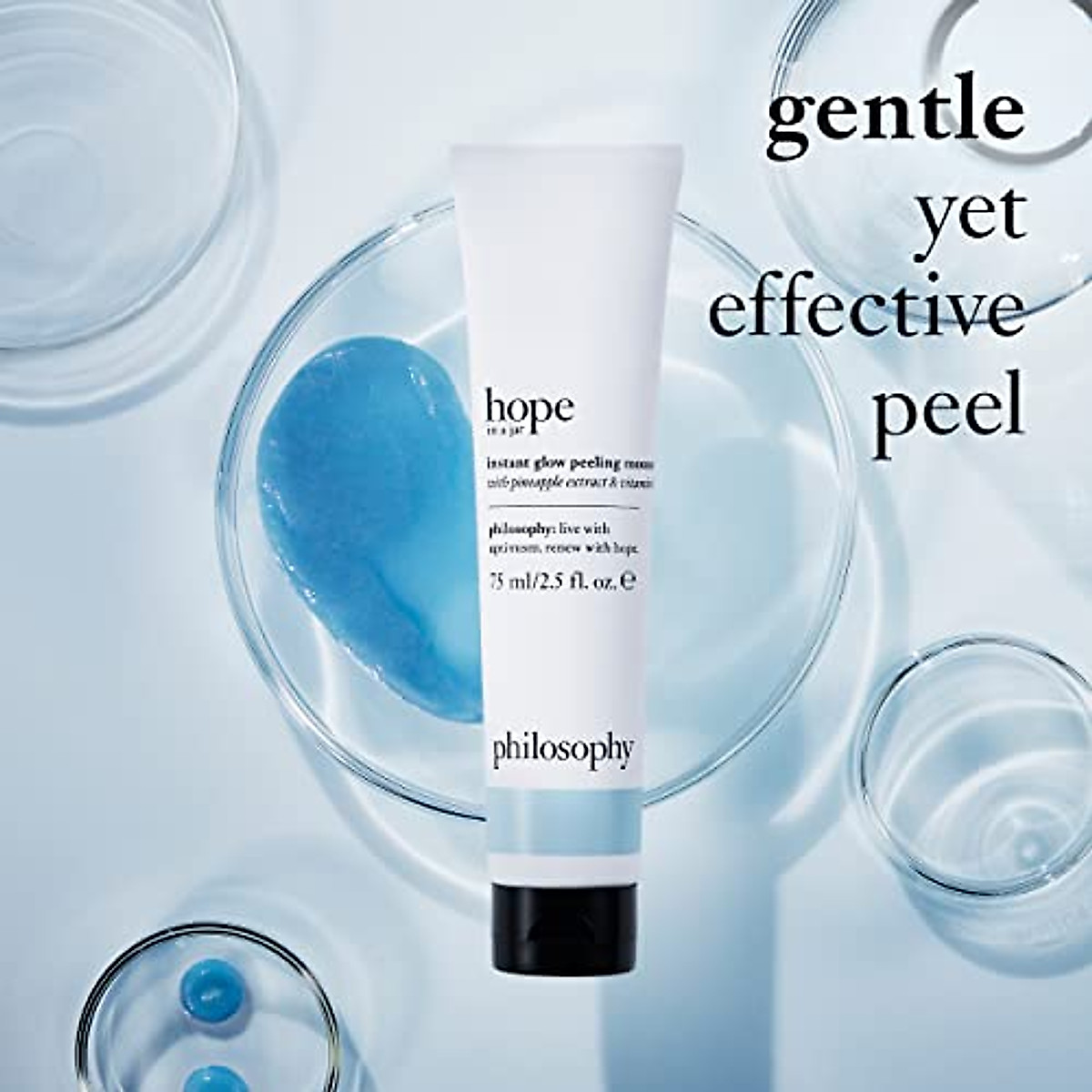 philosophy hope in a jar instant glow peeling mousse