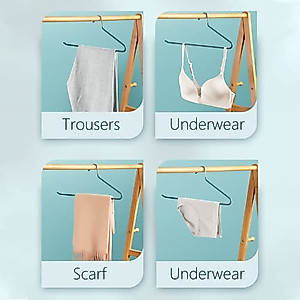 UPRA Multiple Slack/Trousers Pants Hangers 10 Pack,Anti-Rust Chrome Metal Hangers,Non Slip Rubber Coating,Space Saving,Open Ended or Easy-Slide Pant Airing Wet Clothes-Without Neckline Wrinkles,Green