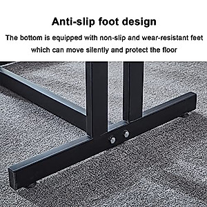 Modern Clothing Store Garment Rack for Boutiques ,Floor-Standing Clothes Shelves Heavy Duty Black 6 Way Rack,Commercial Grade Nakajima Clothes Display Rack,Rack for Hanging Clothes Retail Display