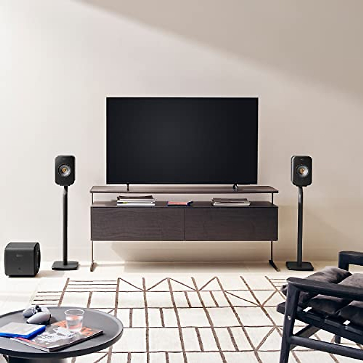 KEF LSX II Wireless HiFi Speaker System (Carbon Black)