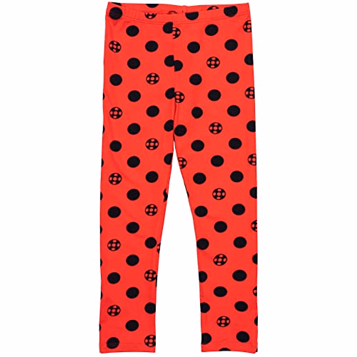 Miraculous Ladybug Cat Noir Big Girls 4 Piece Outfit Set: T-Shirt Tank Top Legging Shorts Black/Red 14-16