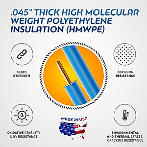 Educator 18 Gauge Boundary Wire for E-Fence Underground Fence Containment System for Dogs Premium Pure Solid Copper Outdoor/Direct Burial Waterproof Wire, 500'