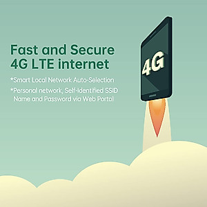 GlocalMe U3 Mobile Hotspot,Wireless Portable WiFi for Travel in 150+ Countries,No SIM Card Needed,Smart Local Network Auto-Selection,High Speed with US 8GB & Global 1GB Data, Pocket WiFi